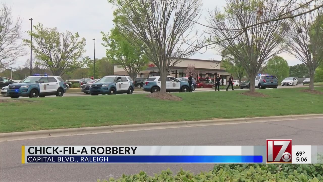 Chick-fil-A in Raleigh robbed, suspect in custody, police say – CBS17.com