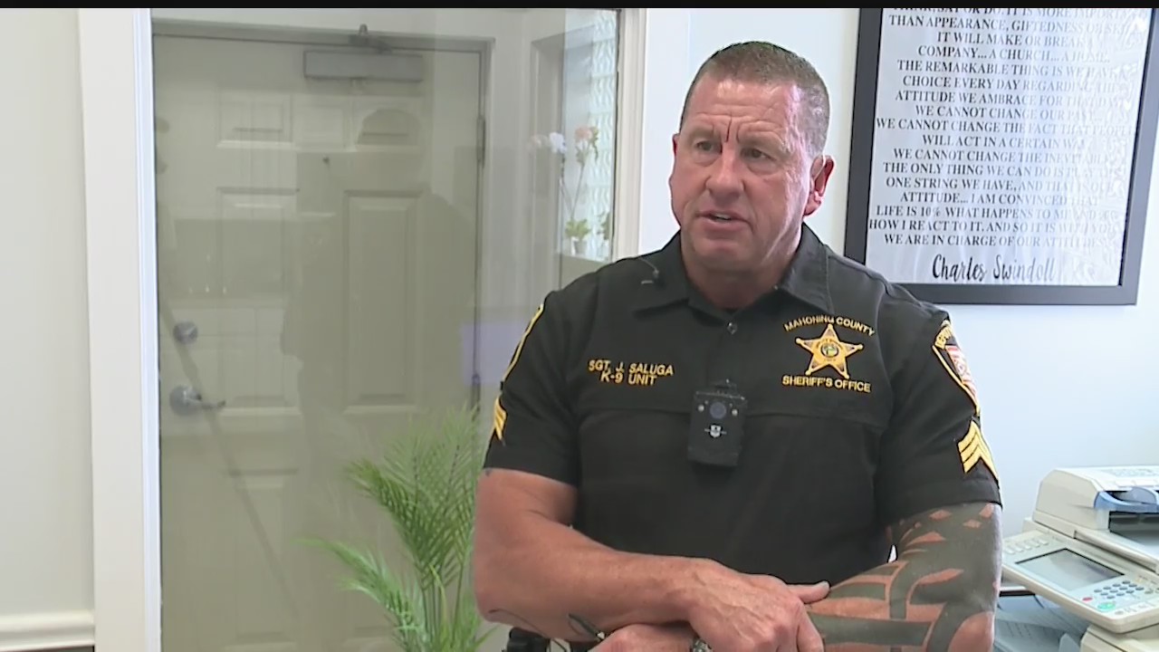 Mahoning County Sheriff’s Office’s Sgt. Jeff Saluga reacts to Texas ...