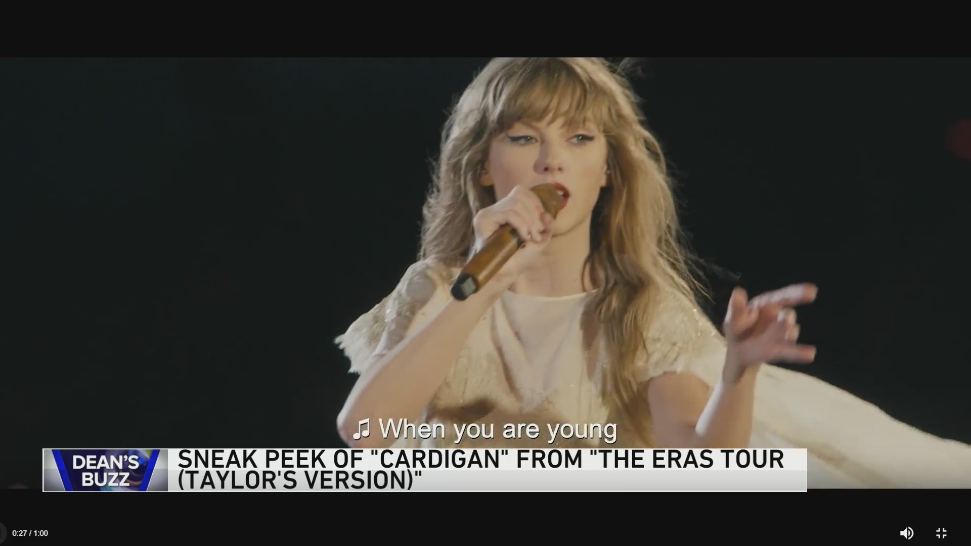 Taylor Swift releases sneak peek of ‘Cardigan’ performance ahead of ...