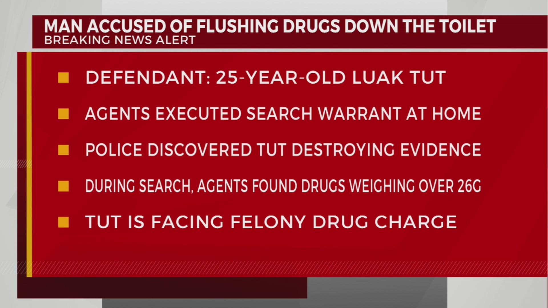 Man accused of flushing drugs down toilet in Davidson County – WKRN News 2