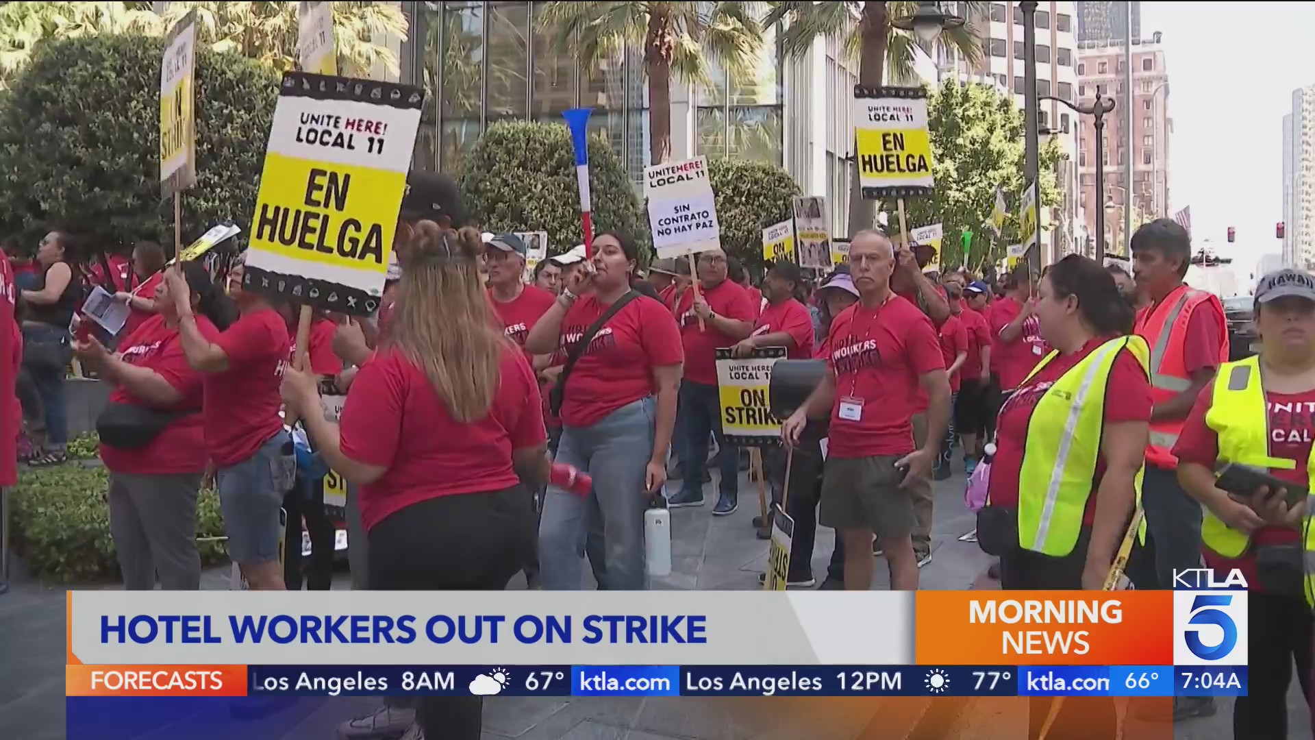 Workers’ holiday brings more action for ‘hot labor summer’ – KTLA