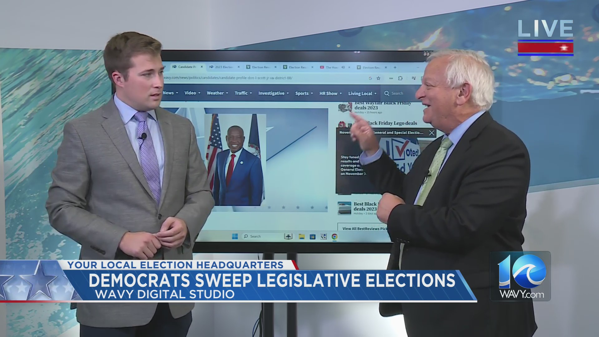 Election recap: Diggs leads Mason; Lucas and Scott make history – WAVY.com