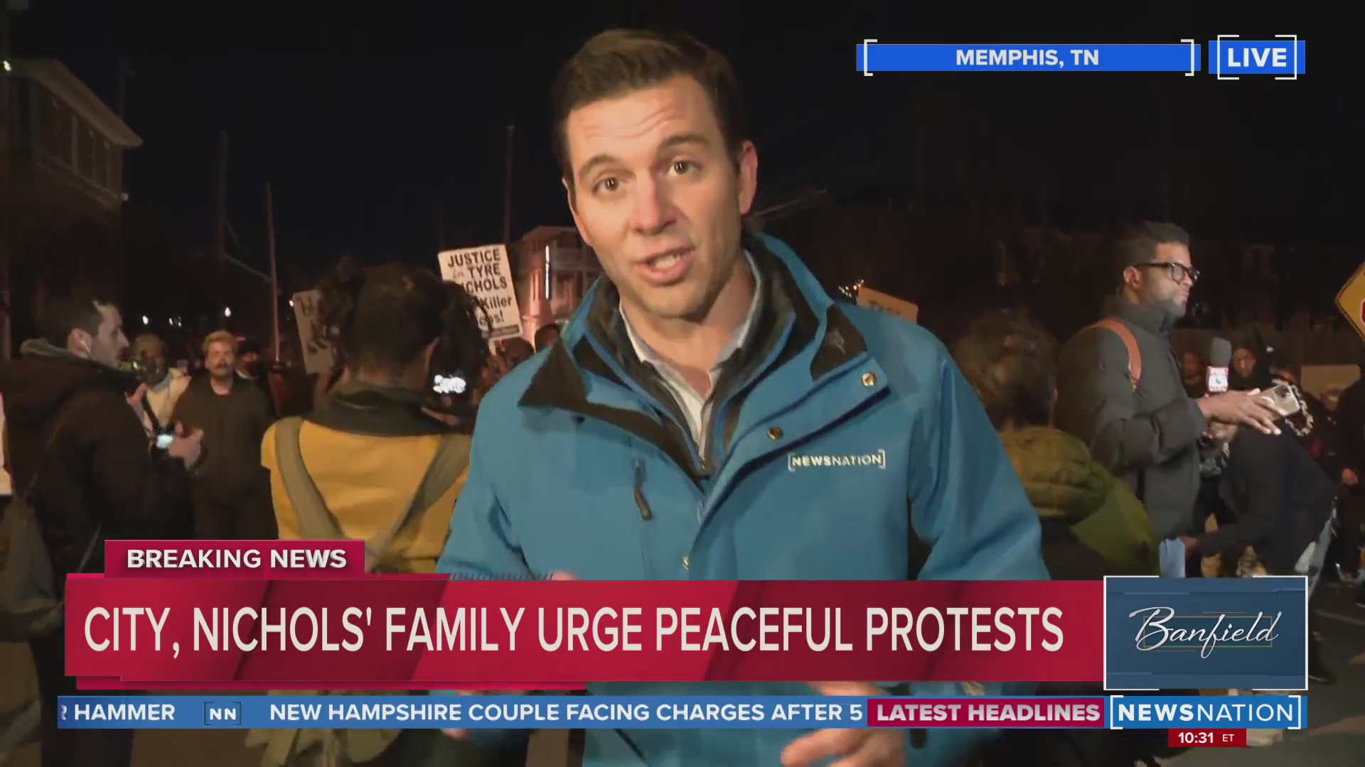 Memphis protests remain peaceful through the night | Banfield – NewsNation