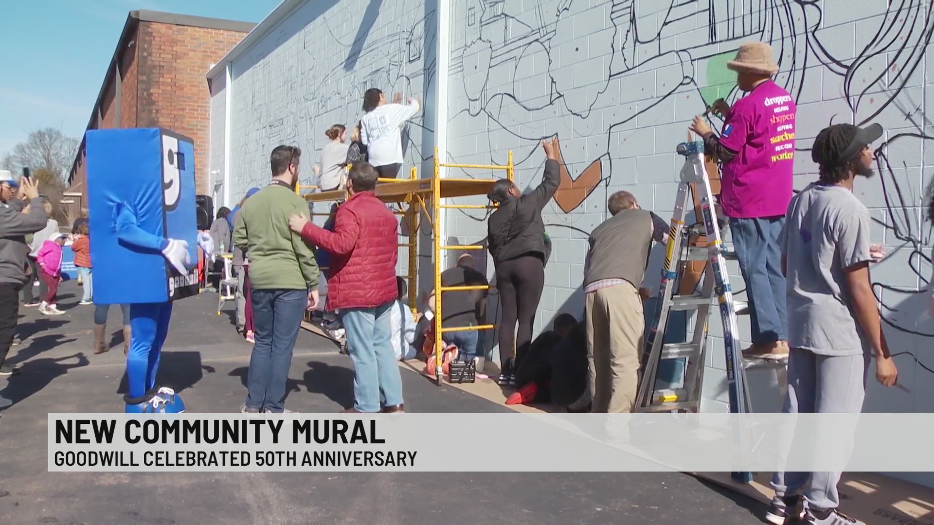 Goodwill celebrates 50 years with mural in Greenville Co. – WSPA 7NEWS