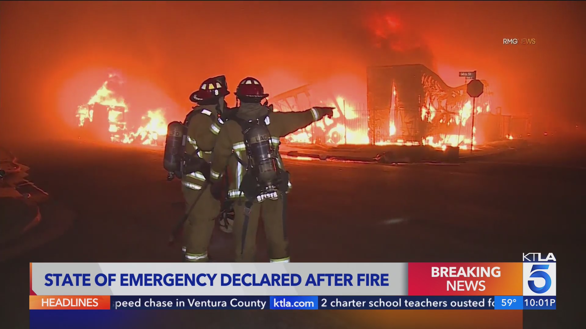 State of emergency declared after fire shuts down 10 Freeway in Los ...