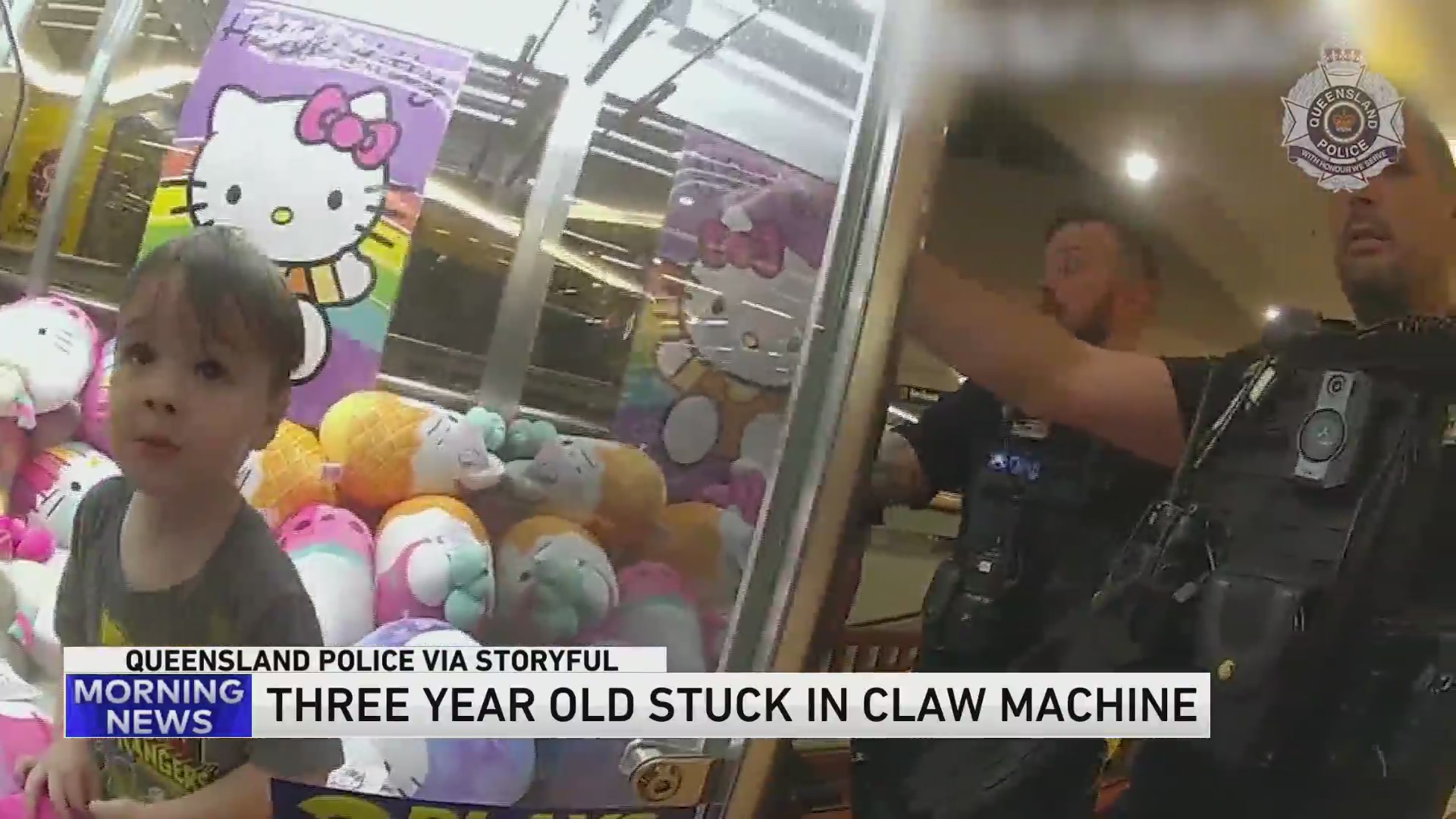 3-year-old gets stuck in claw machine, could’ve used Marcus Leshock’s ...