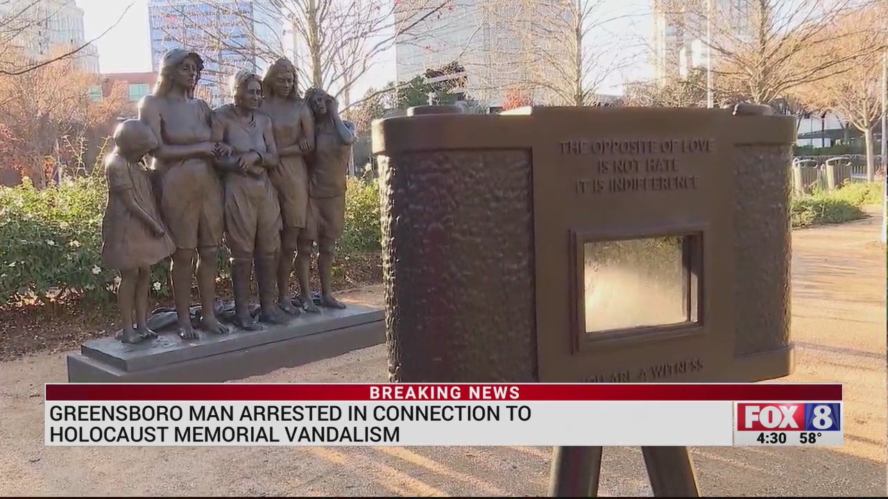 Greensboro man arrested in connection to Holocaust memorial vandalism ...
