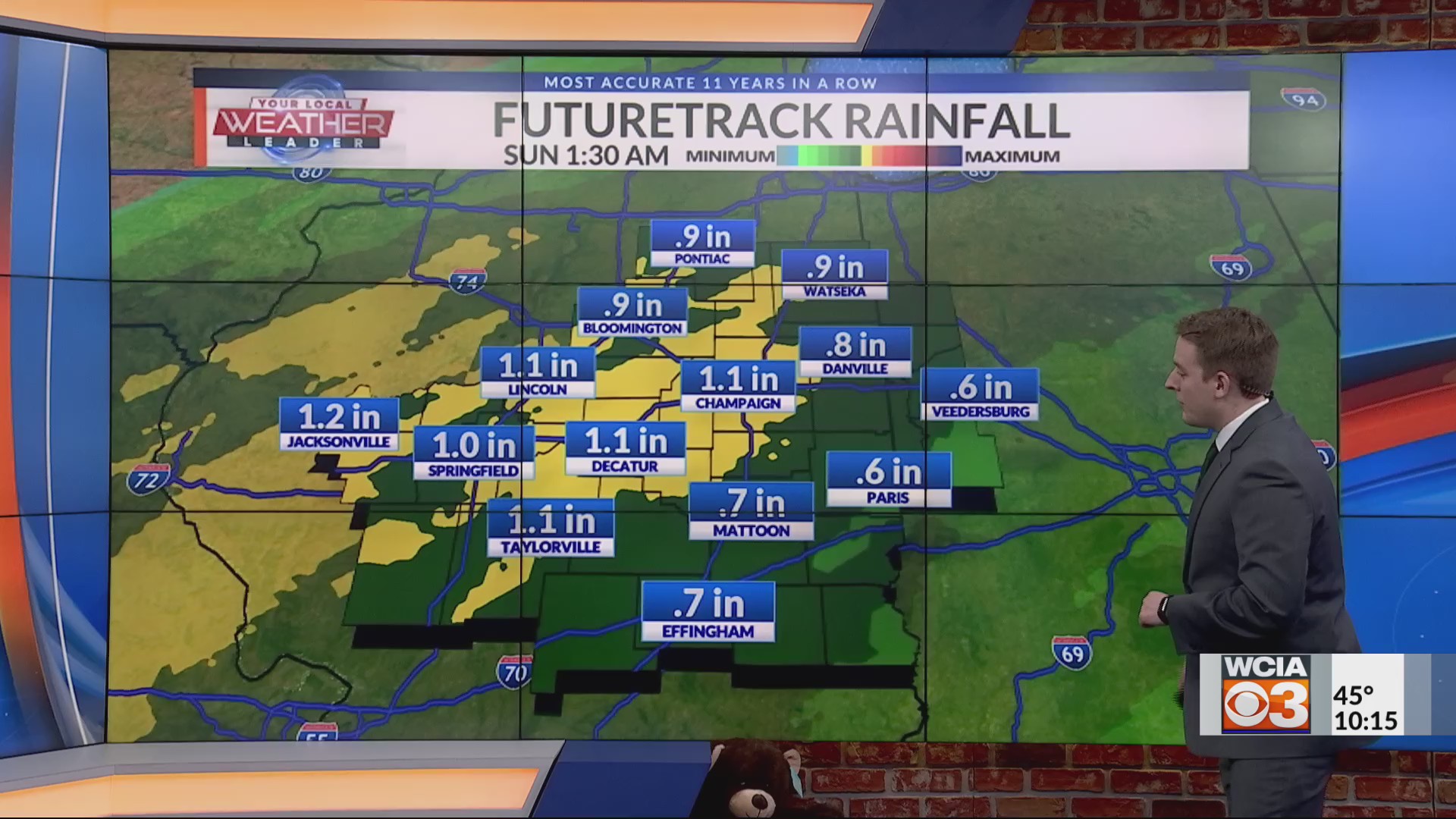 Weather Now: Steady rainfall set to arrive tonight – WCIA.com