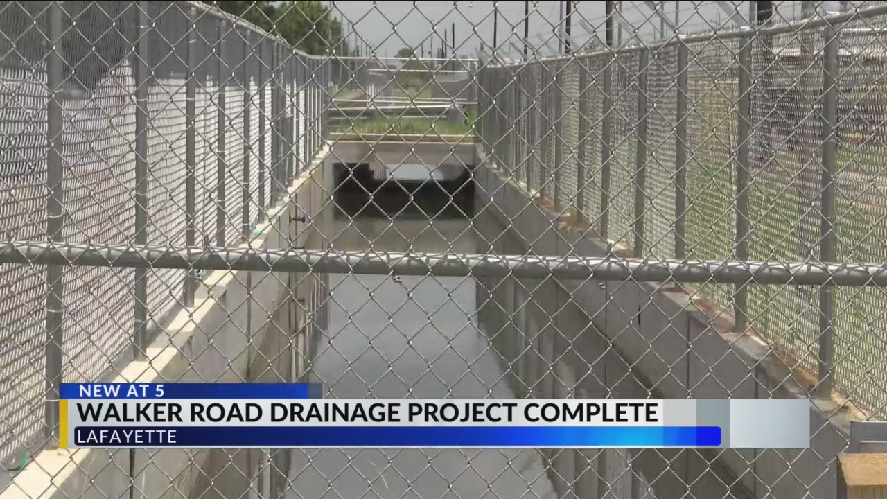 Walker Road drainage project complete – KLFY.com