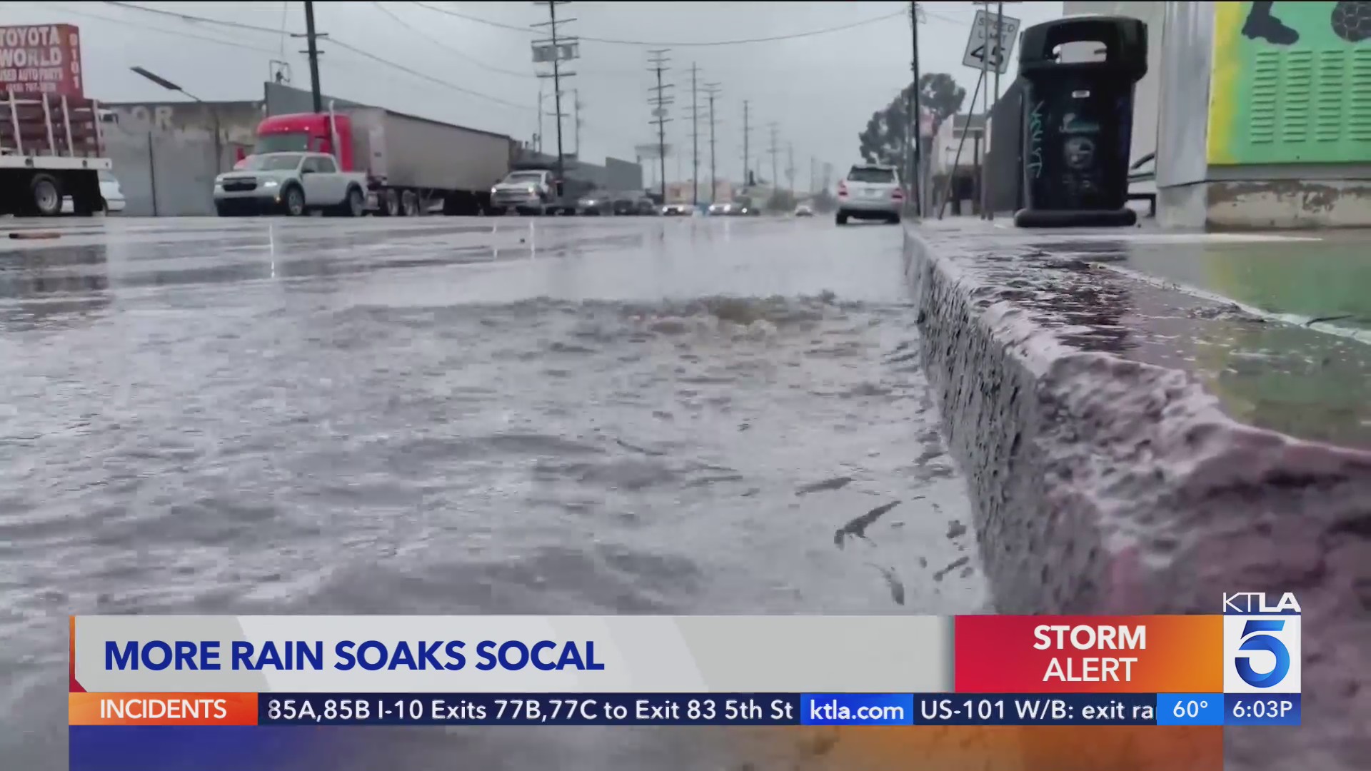 Rainfall soaking Southern California – KTLA
