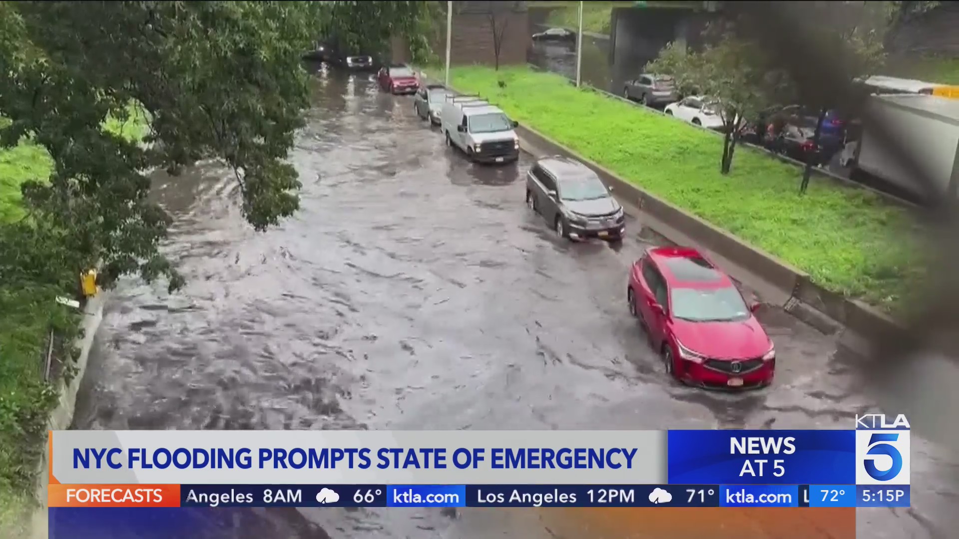 New York City flooding prompts state of emergency – KTLA