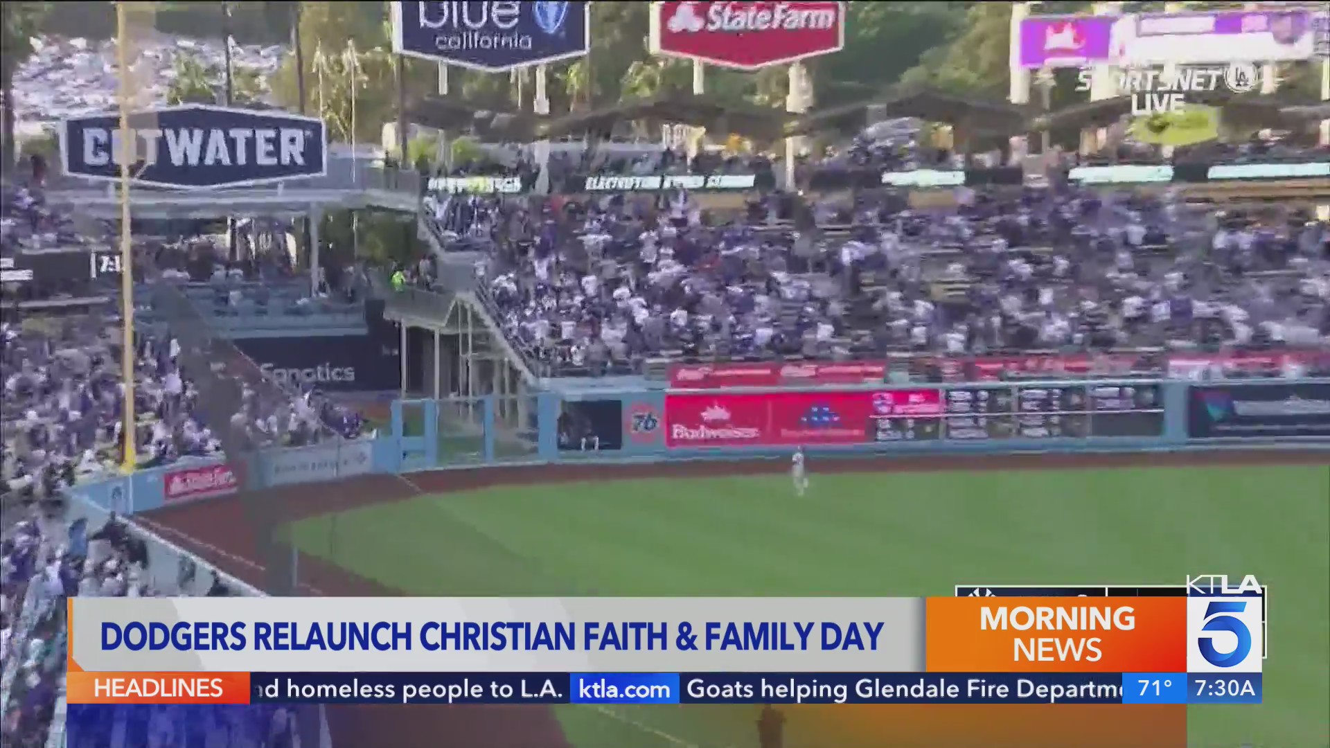 Dodgers relaunch Christian Faith and Family Day – KTLA