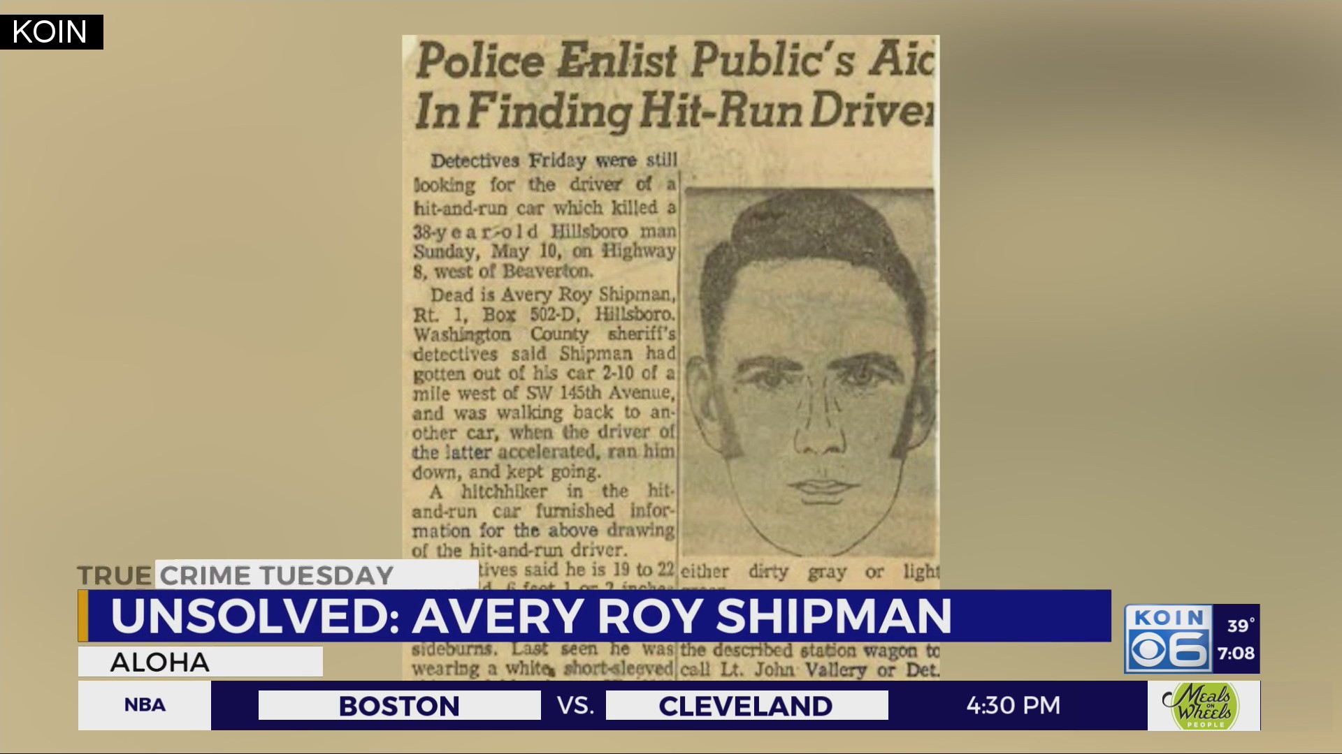 True Crime Tuesday: The murder of Avery Shipman – KOIN.com