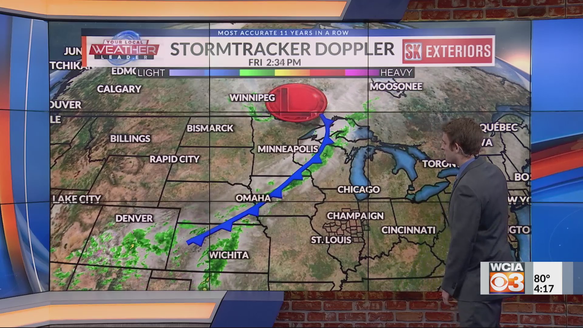 Weather Now: Rain and a few storms possible Saturday – WCIA.com