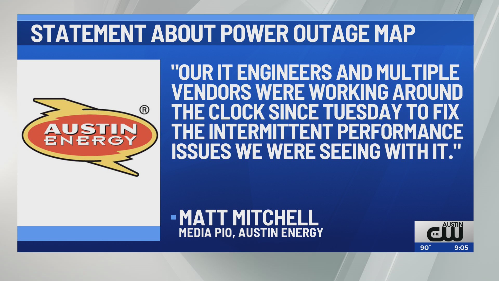 Austin Energy: Technical issues with outage map occurred before severe ...