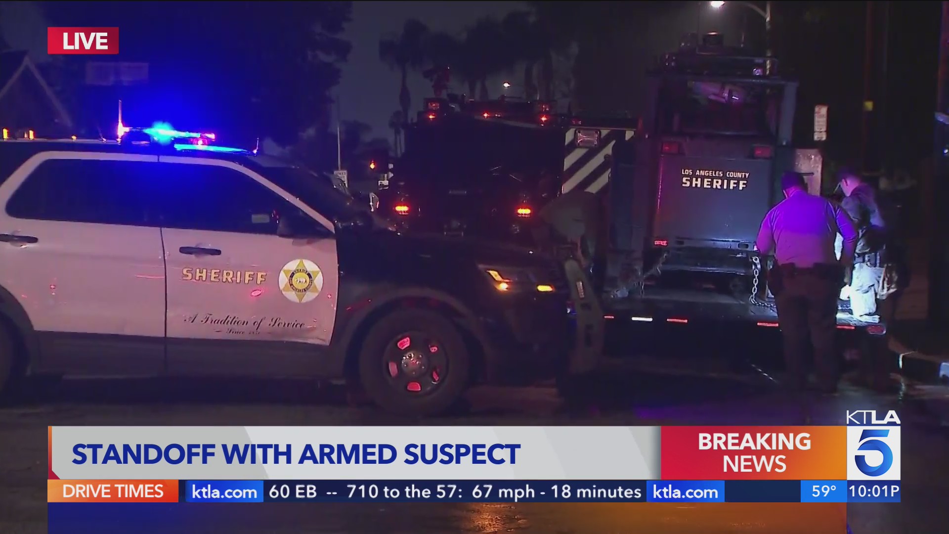 Standoff with man accused of shooting at deputies in San Gabriel Valley ...