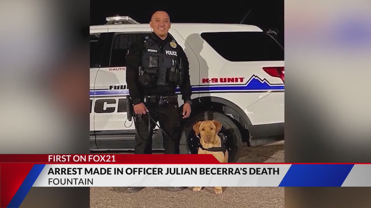Arrest made in death of Fountain Police Officer Julian Becerra – FOX21 ...