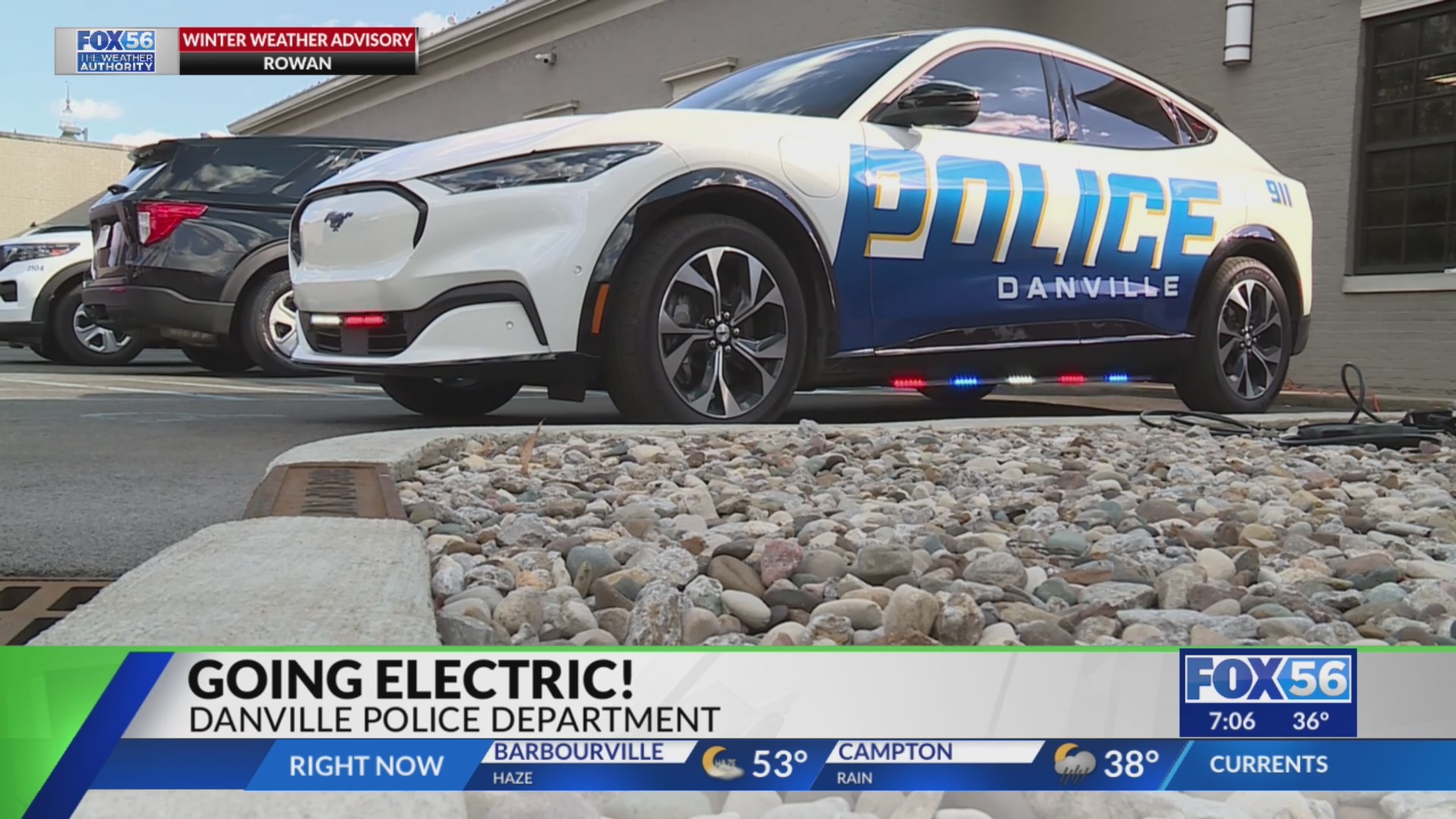 Danville Police Department gets new electric cruiser – FOX 56 News