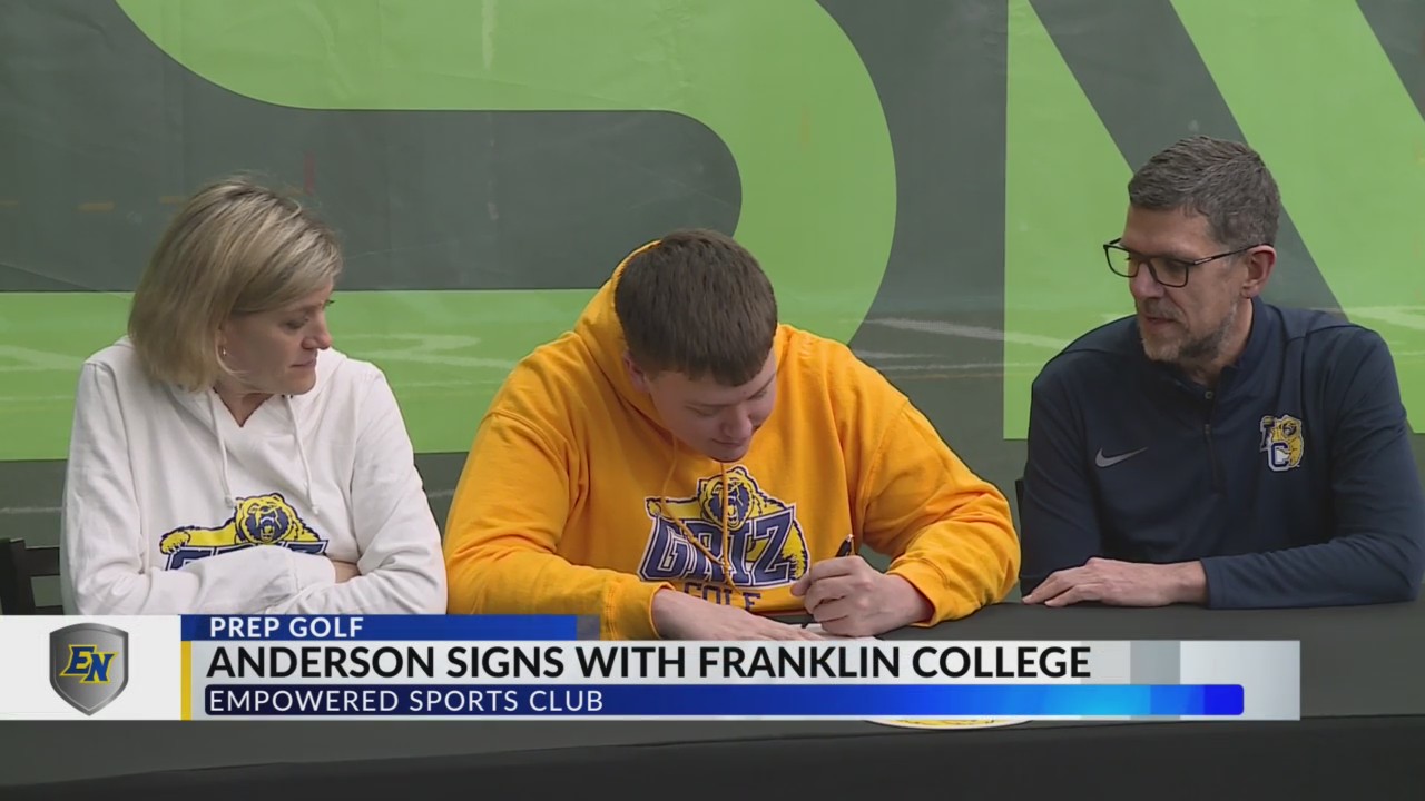 East Noble’s Caden Anderson signs with Franklin College golf program ...