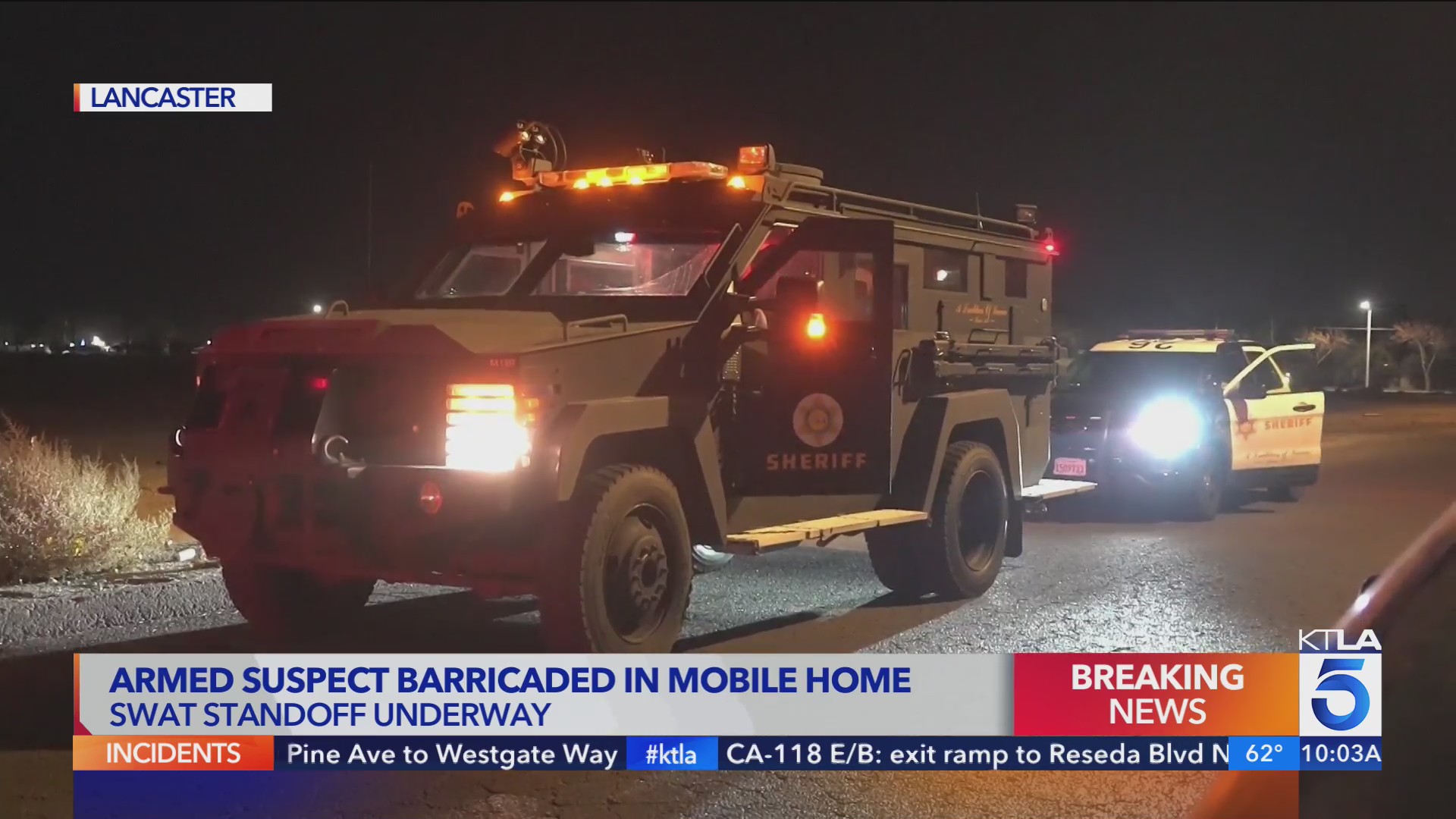 Barricade suspect holds gun to infant’s head: CHP – KTLA