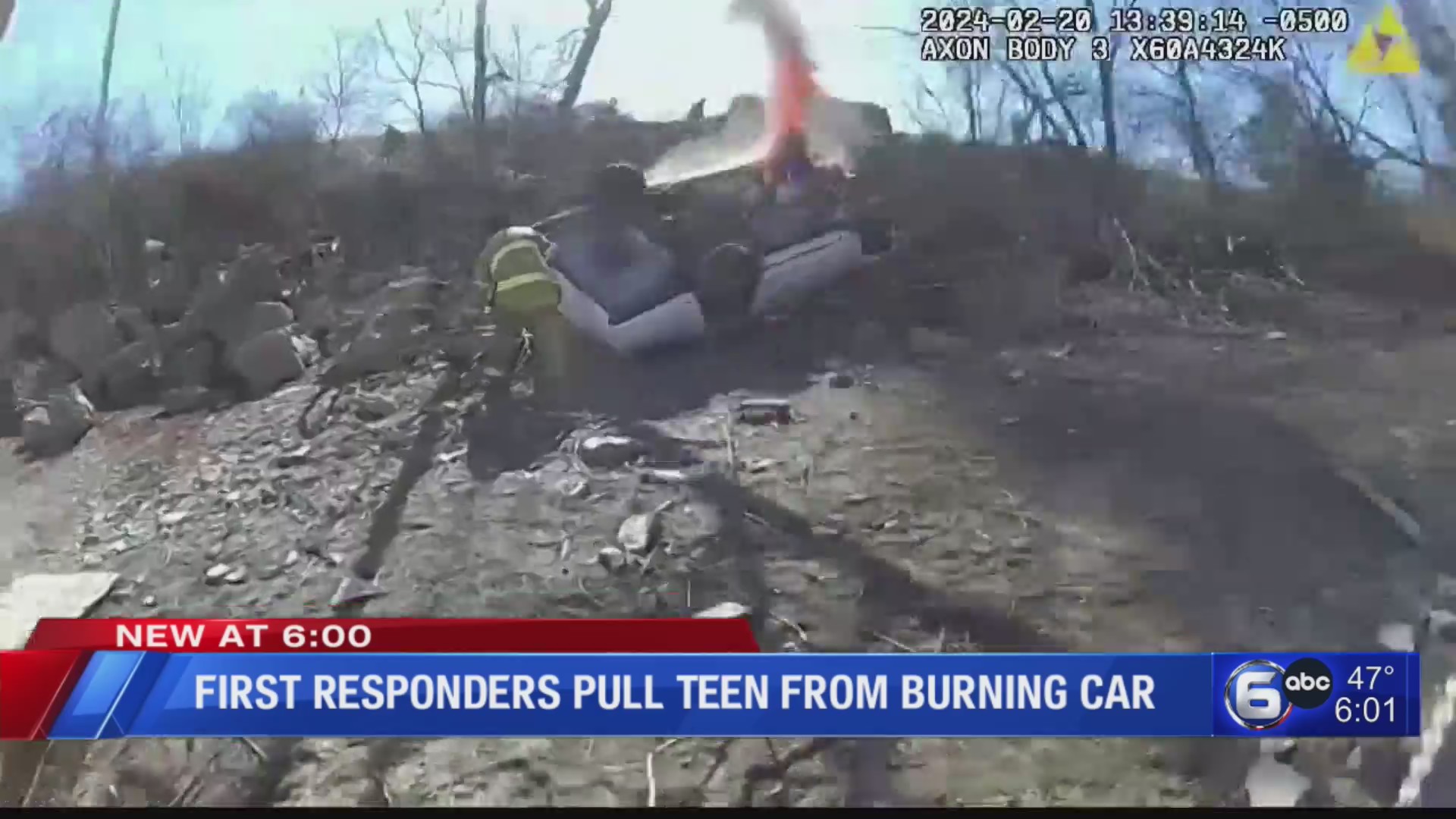 Quick-thinking first responders save teen from burning car in Dandridge ...