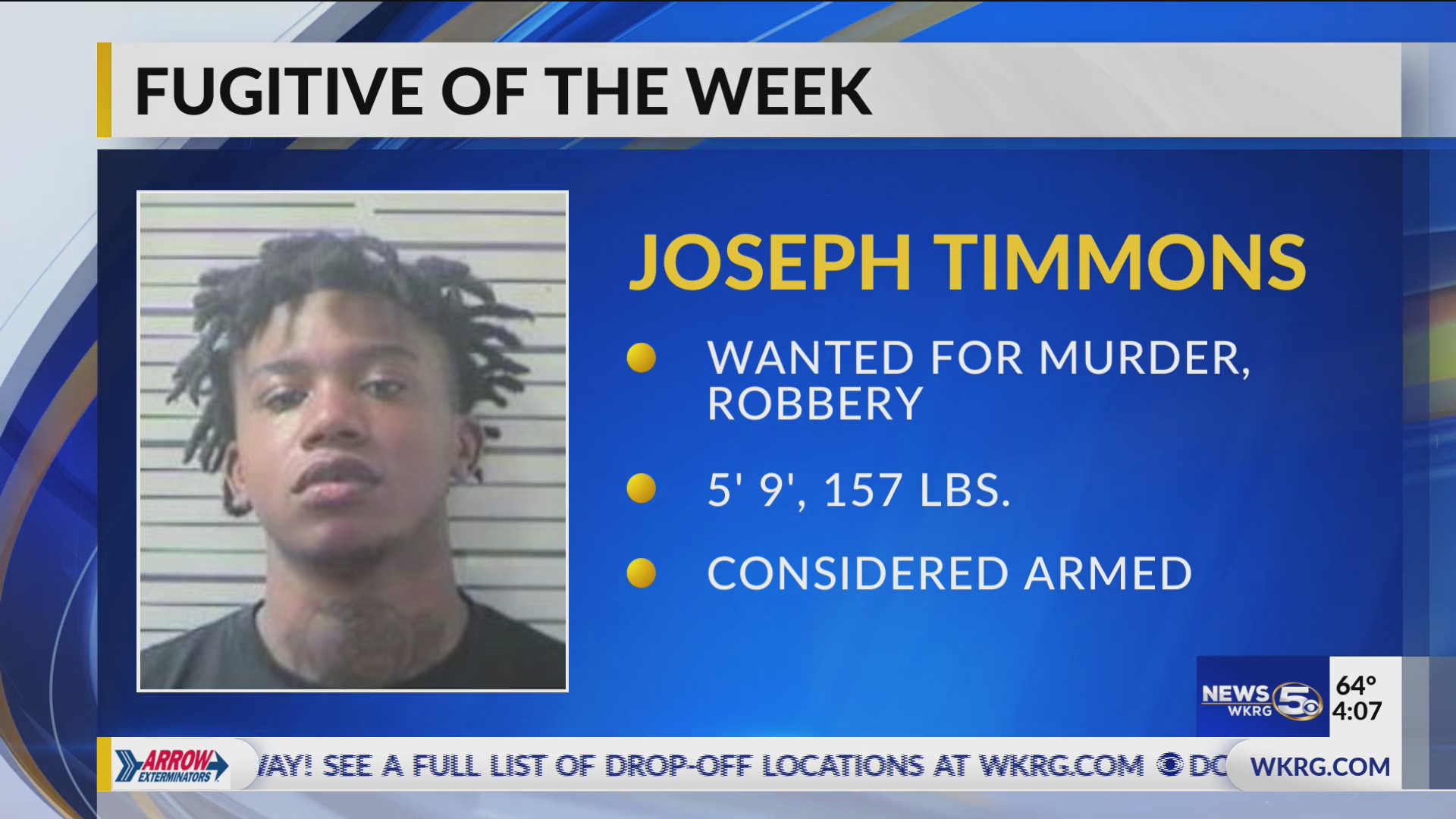 Fugitive of the Week: Joseph Timmons Jr. – WKRG News 5