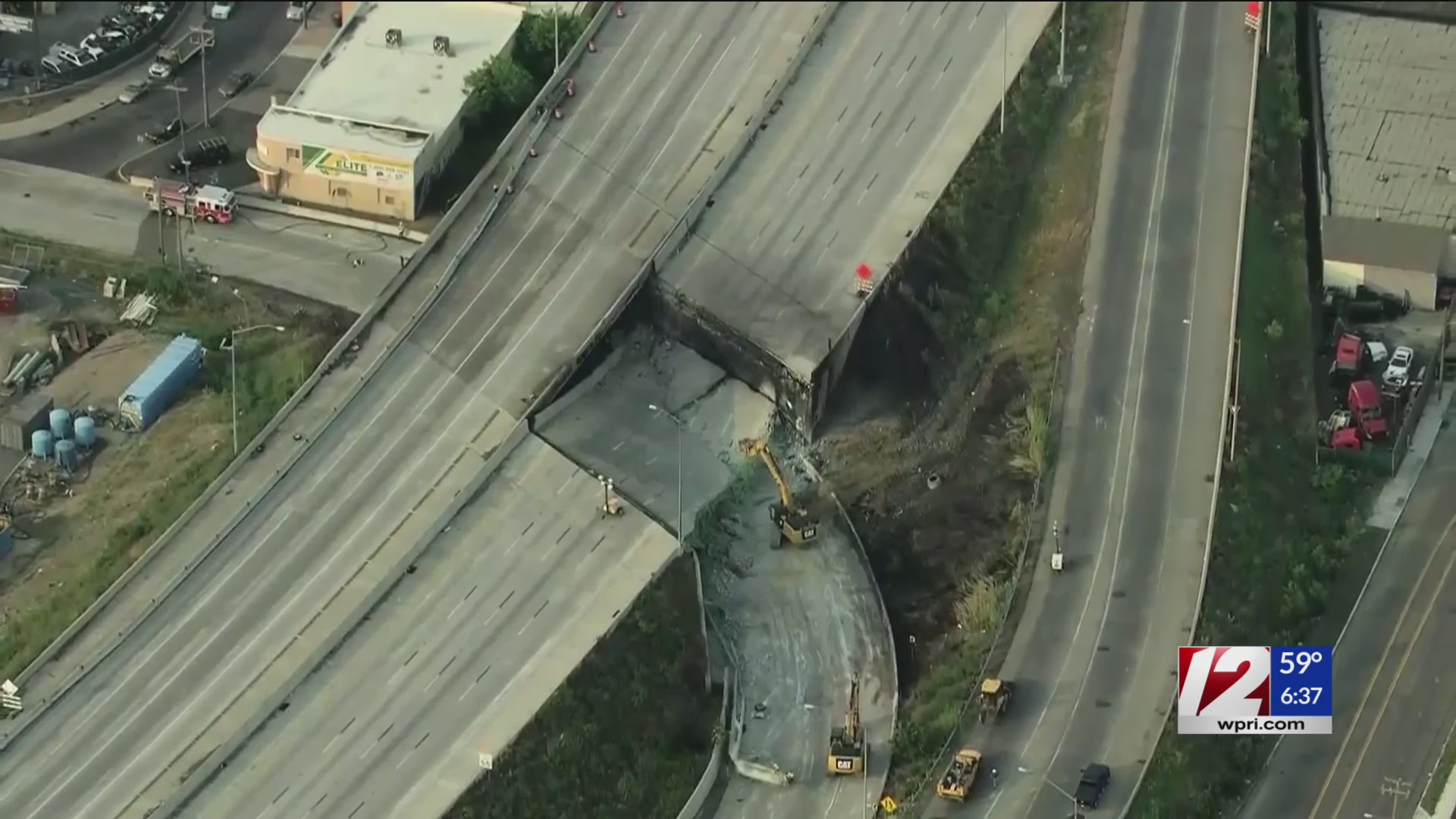 Section of I-95 collapses in Philadelphia after tanker truck catches ...