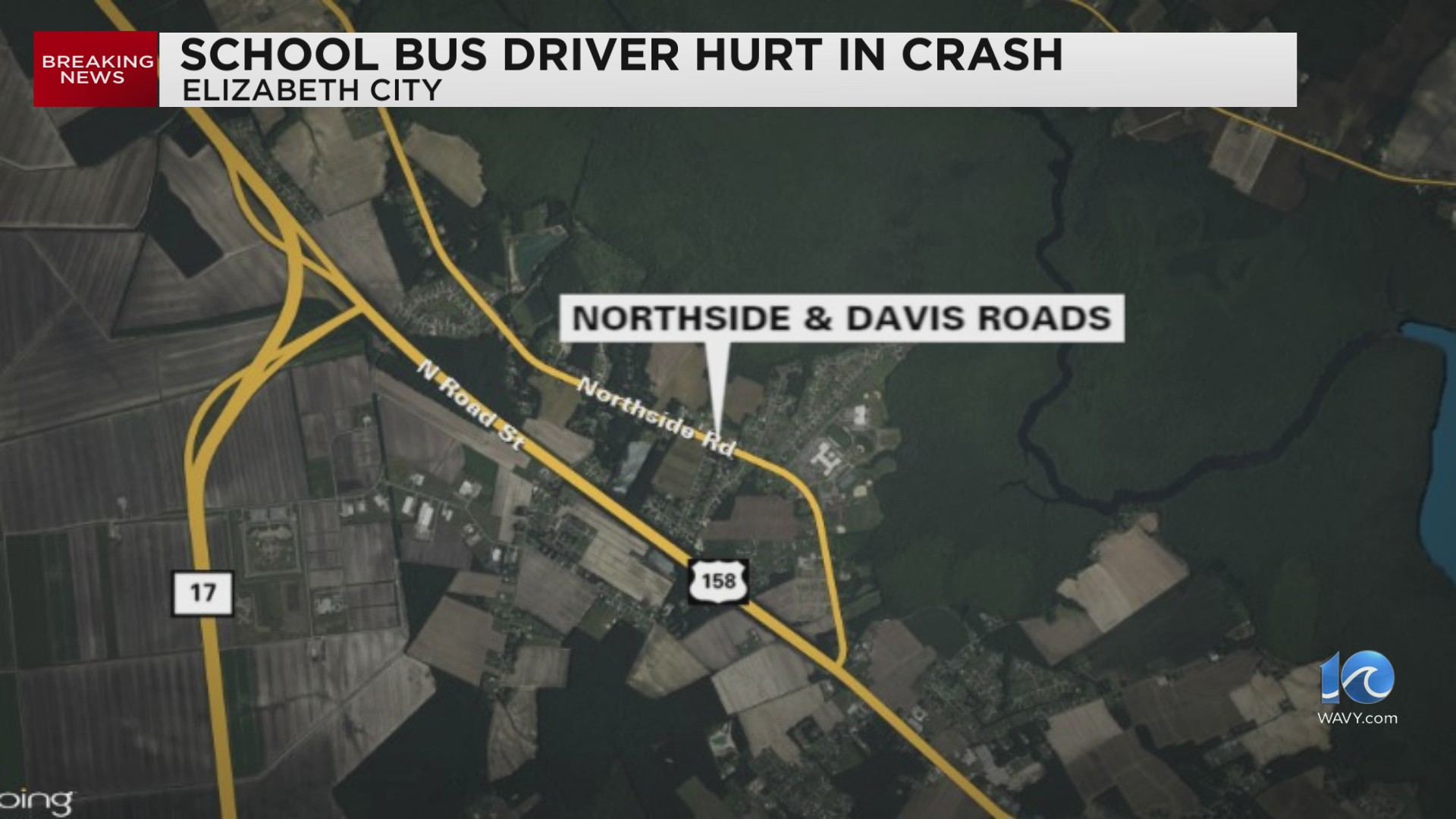 School bus and SUV collide in Elizabeth City, bus driver airlifted ...