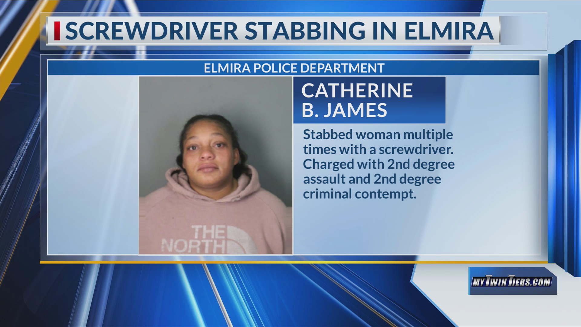 Screwdriver stabbing incident leads to arrest – WETM – MyTwinTiers.com