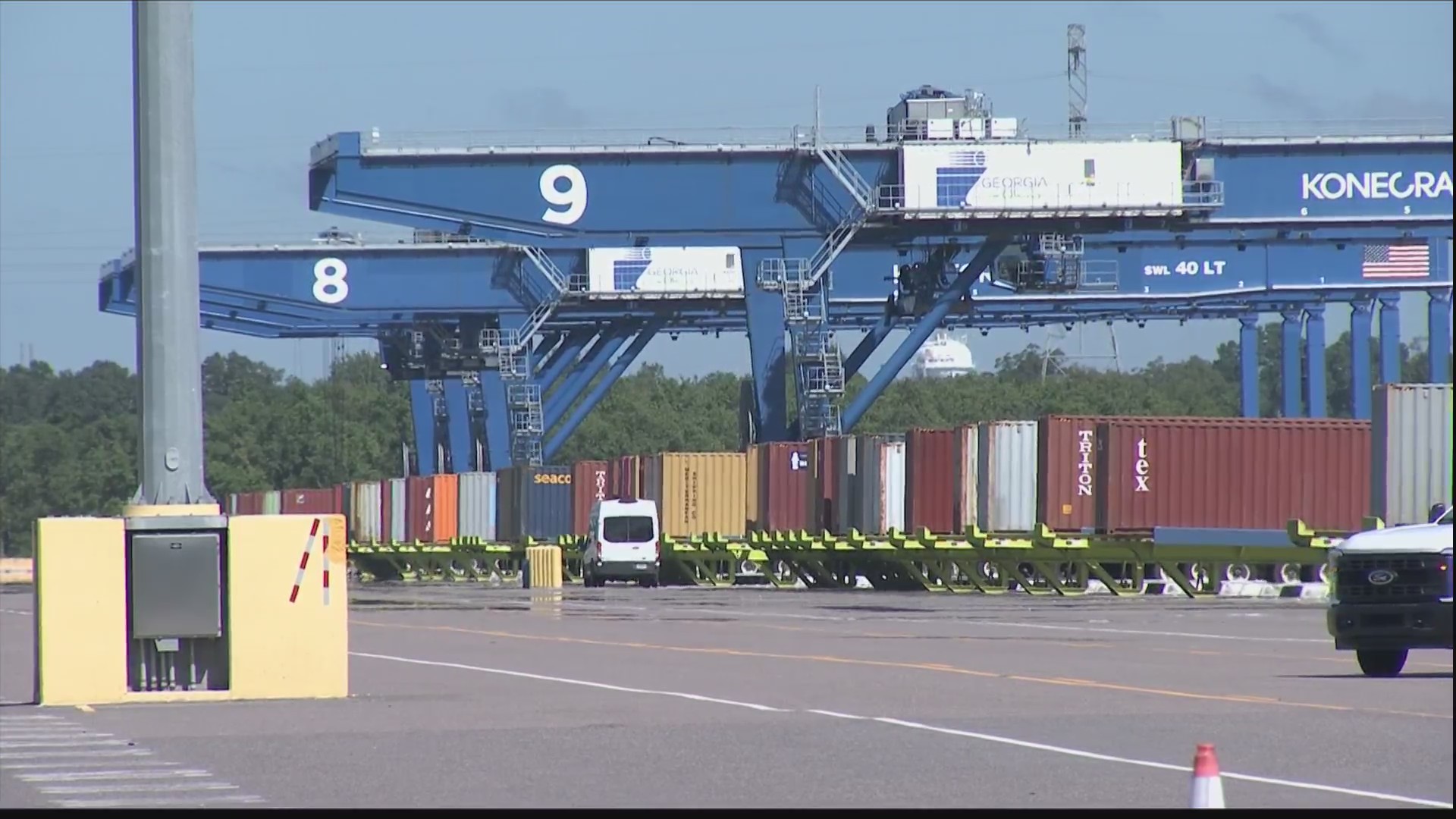 Secretary of Treasury talks infrastructure and economy at Port of ...