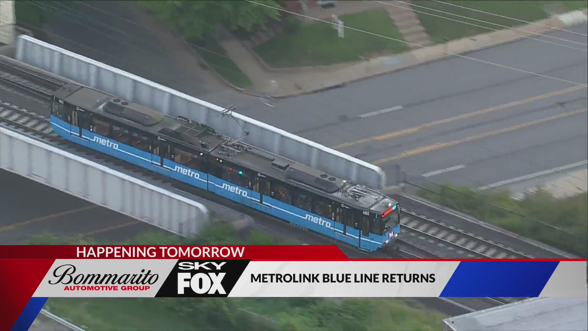 MetroLink Blue Line returns Monday, Aug. 22 – FOX 2