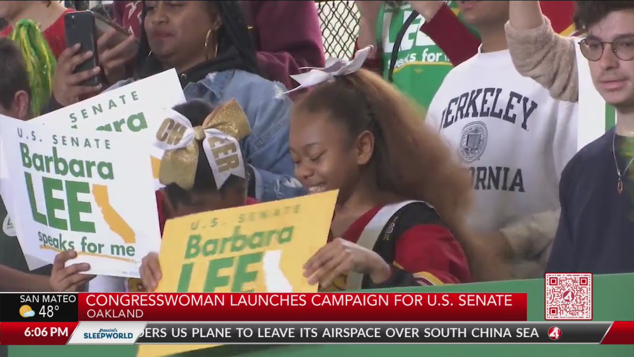 Rep. Barbara Lee launches campaign for US Senate – KRON4