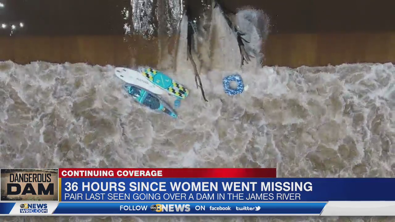 Day 3: Search for missing women on James River after Bosher’s Dam ...