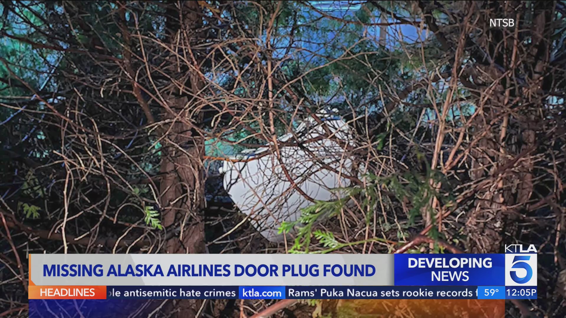 NTSB releases photos of door plug that blew off California-bound flight ...