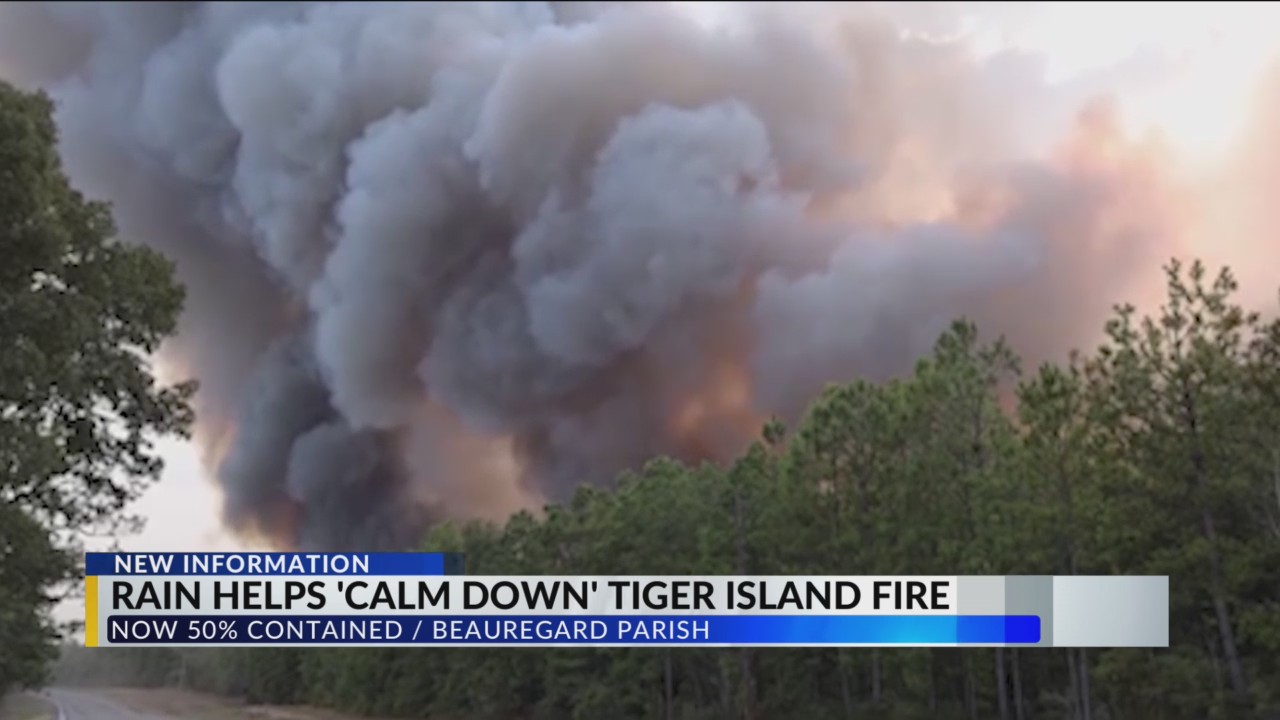 Rain helps ‘calm down’ Tiger Island Fire, now 50% contained – KLFY.com