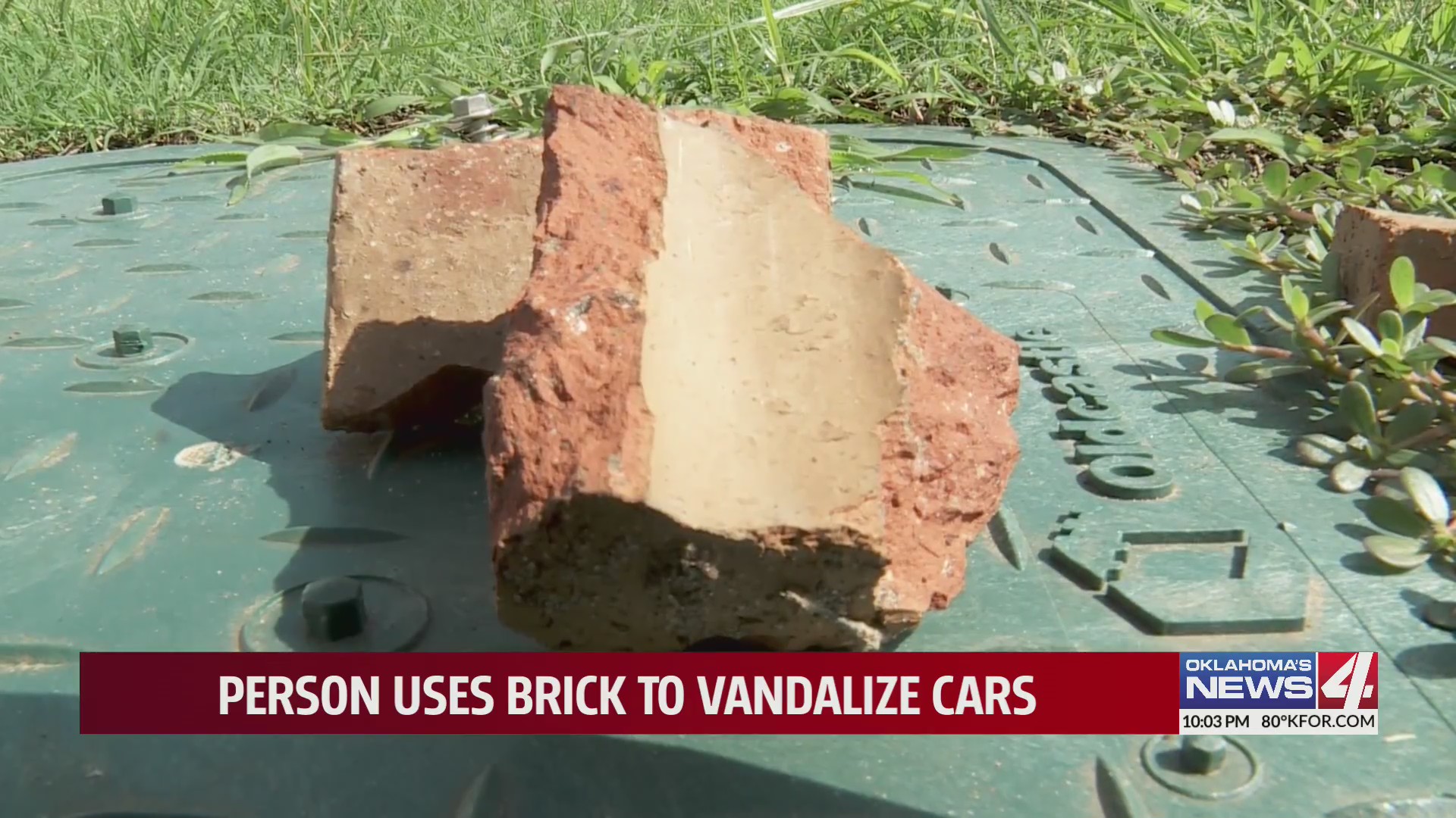 Person uses brick to vandalize cars – KFOR.com Oklahoma City