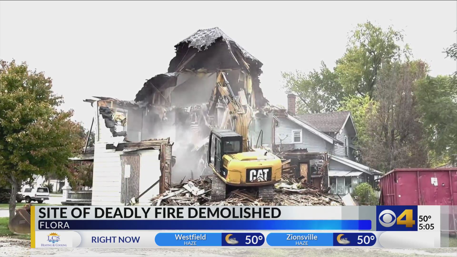 Flora home at center of deadly arson case demolished – Fox 59