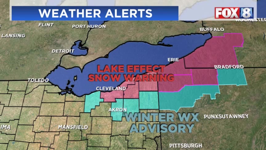 3 rounds of snow coming; Here’s a timeline – Fox 8 Cleveland WJW