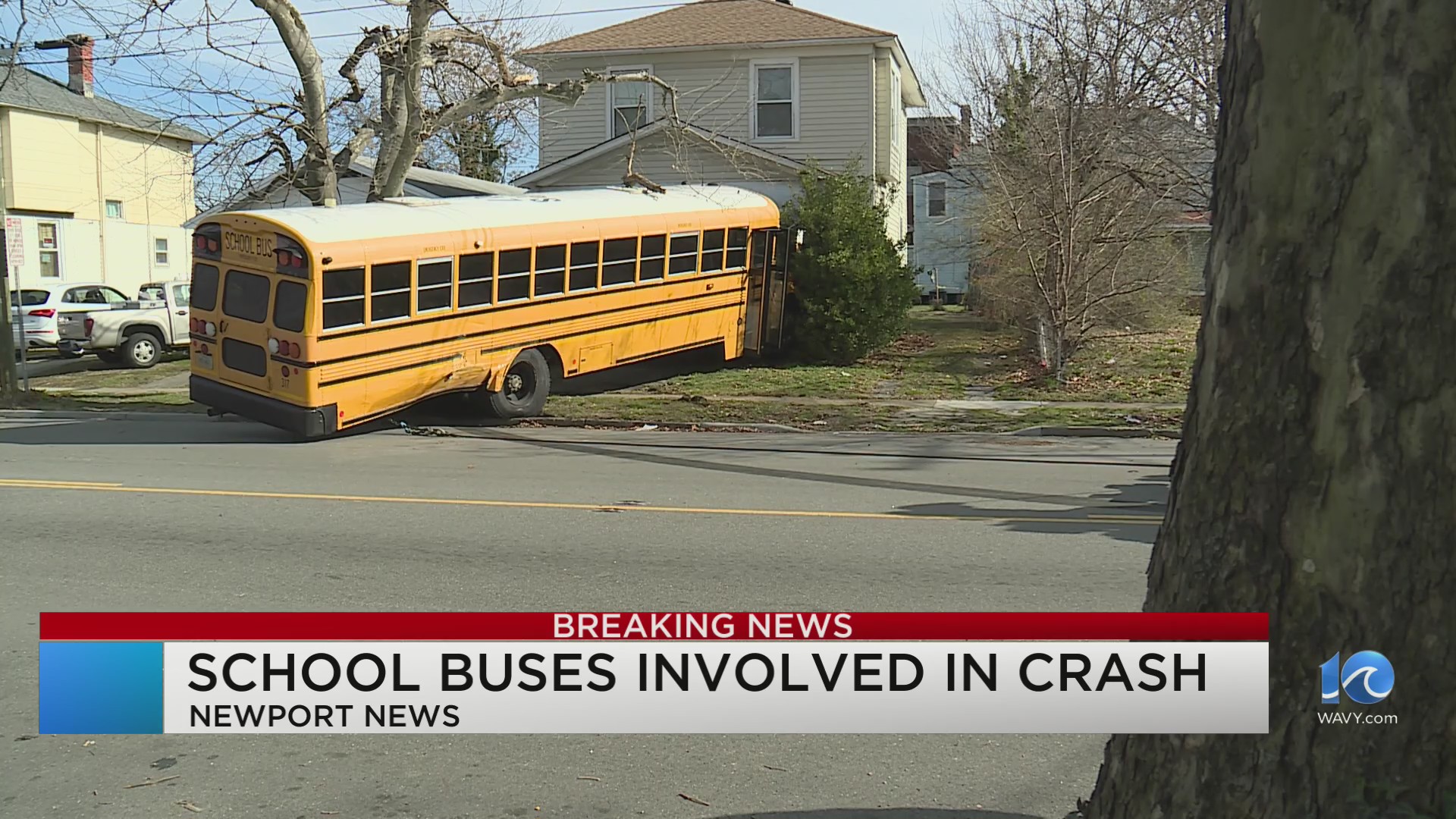 School bus driver crashes into house in Newport News after colliding ...