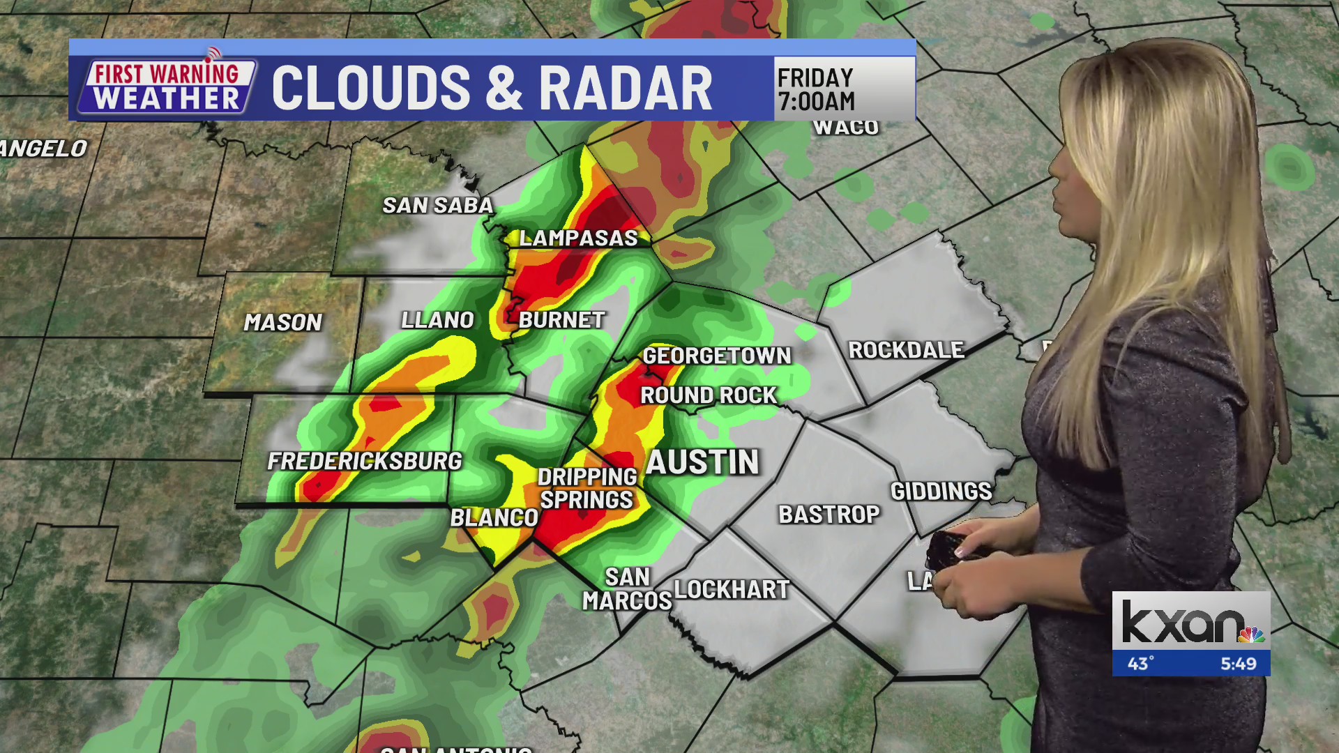 First Warning Weather with Kristen Currie – KXAN Austin