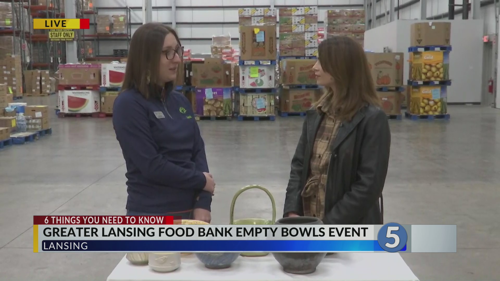 Greater Lansing Food Bank Empty Bowls Event – WLNS 6 News