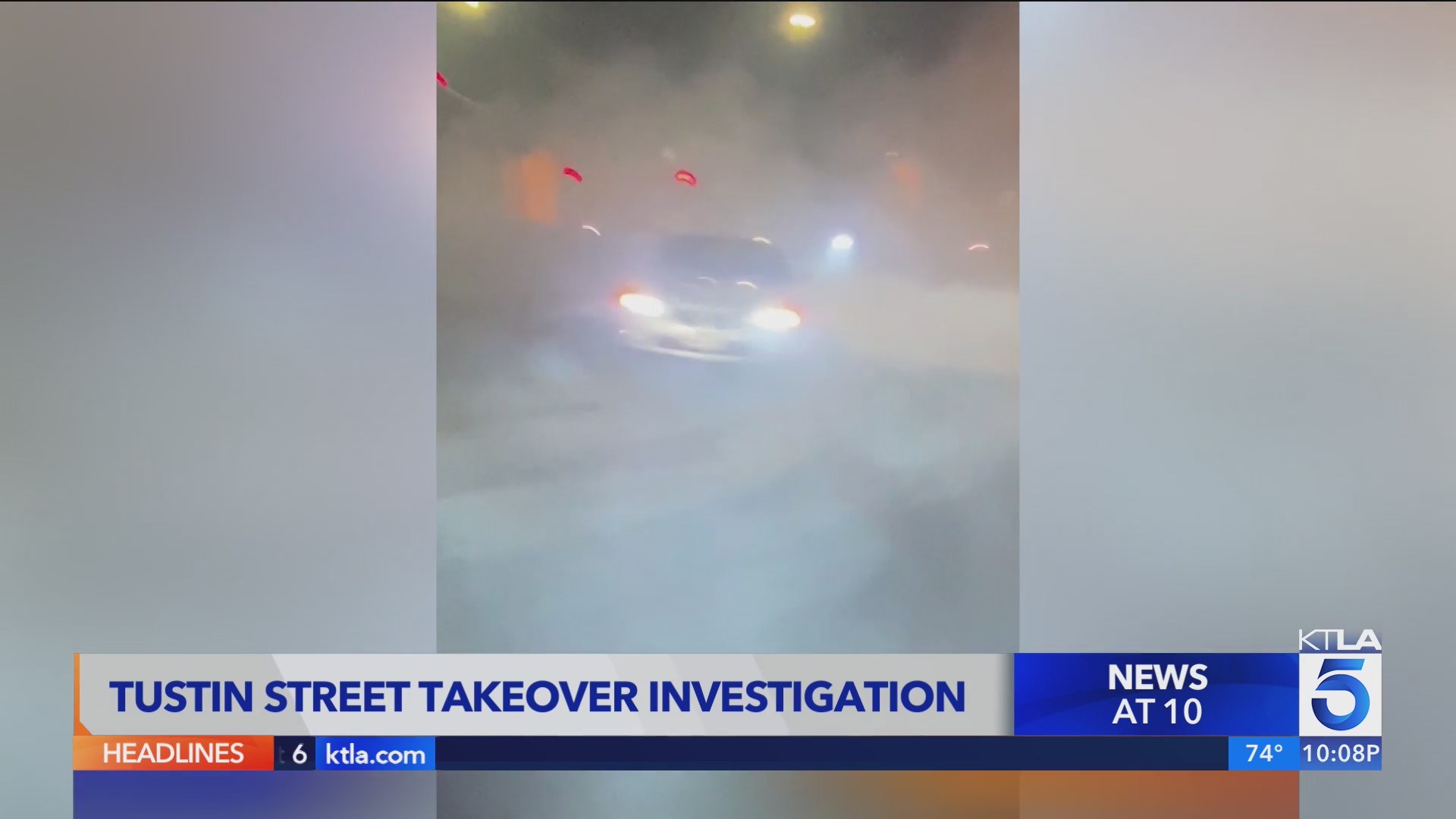 Teen struck by driver during illegal street takeover in Tustin – KTLA