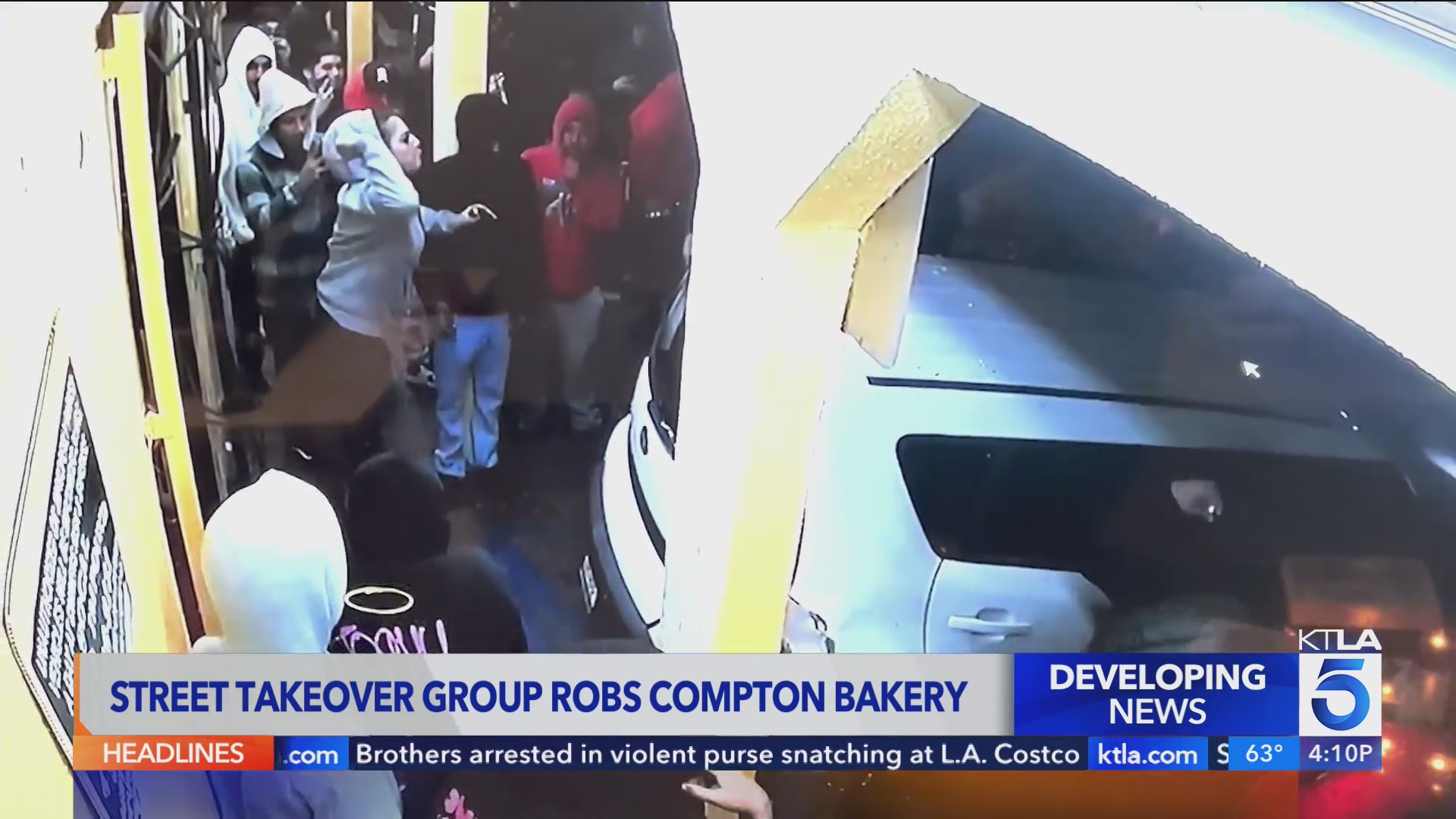Street takeover mob ransacks Compton store – KTLA