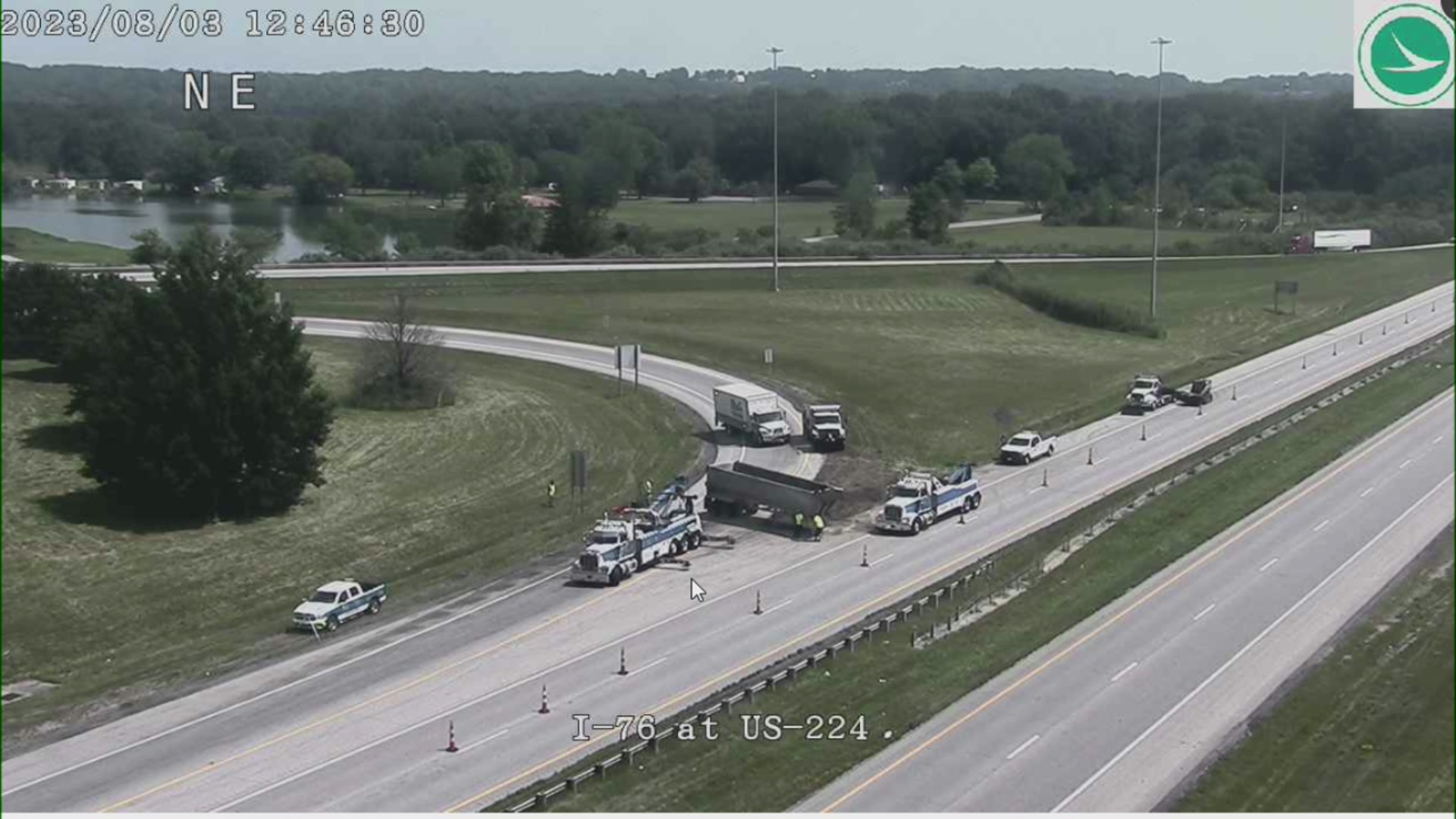 I-71 South closed at US-224 in Medina due to semi-truck rollover – Fox ...