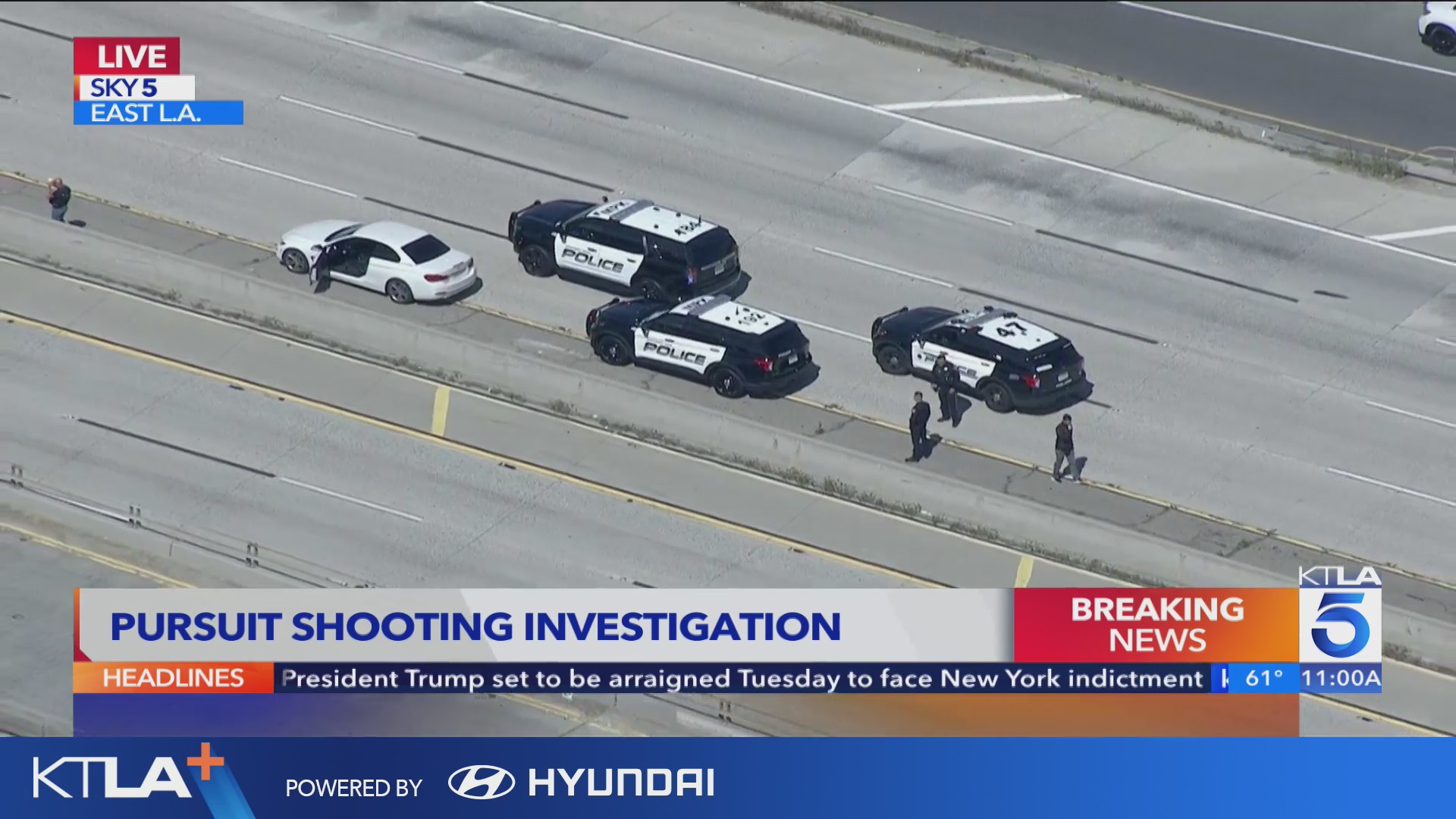 10 Freeway shut down in East L.A. after chase, police shooting – KTLA