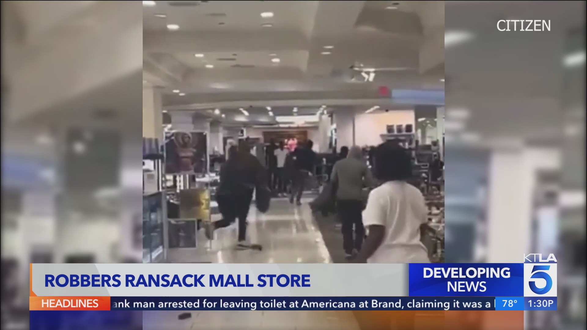 Another mob theft caught on video in Los Angeles – KTLA