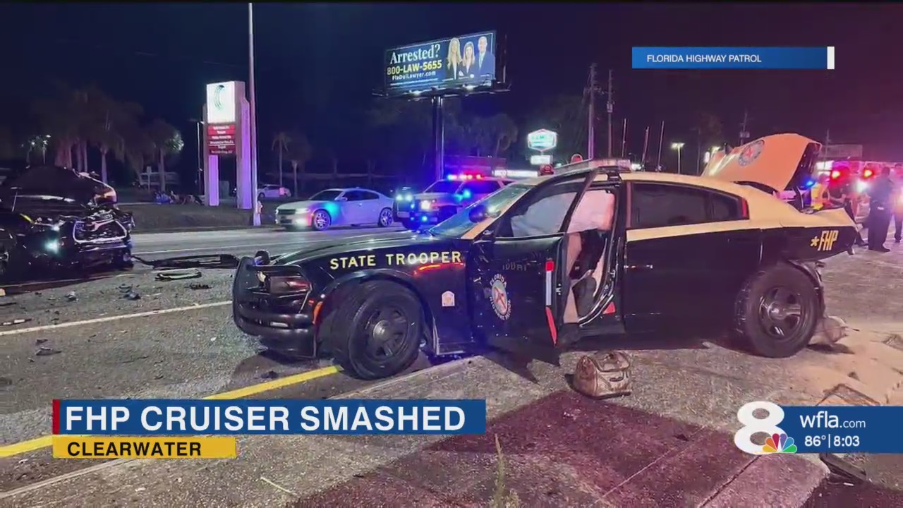 DUI driver hits FHP cruiser, knocks car into trooper on US-19: report ...