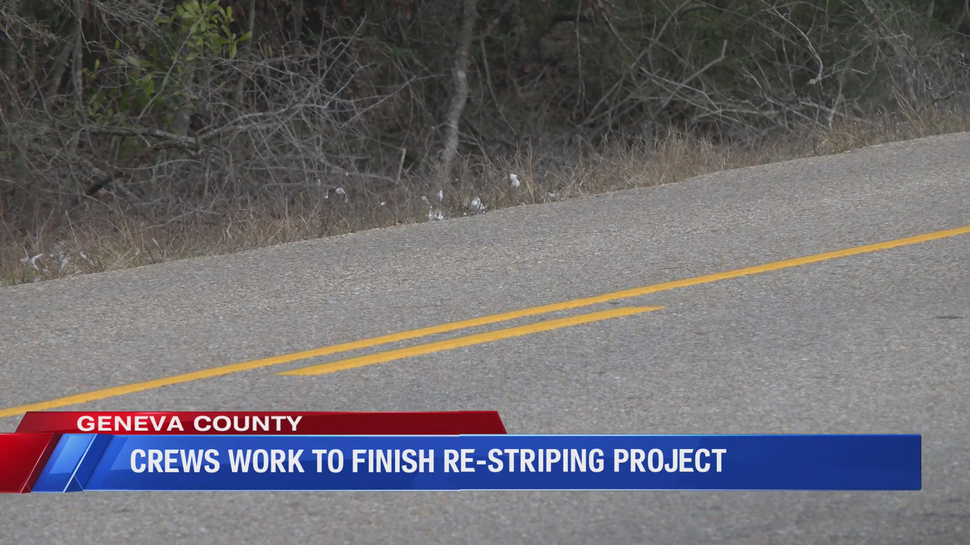 Crews work to restripe roads in Geneva County – WDHN – wdhn.com