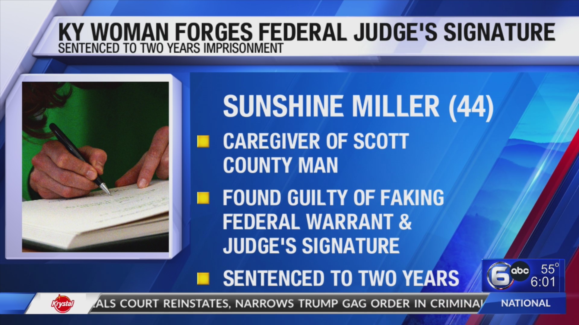 KY forges federal judge’s signature – WATE 6 On Your Side