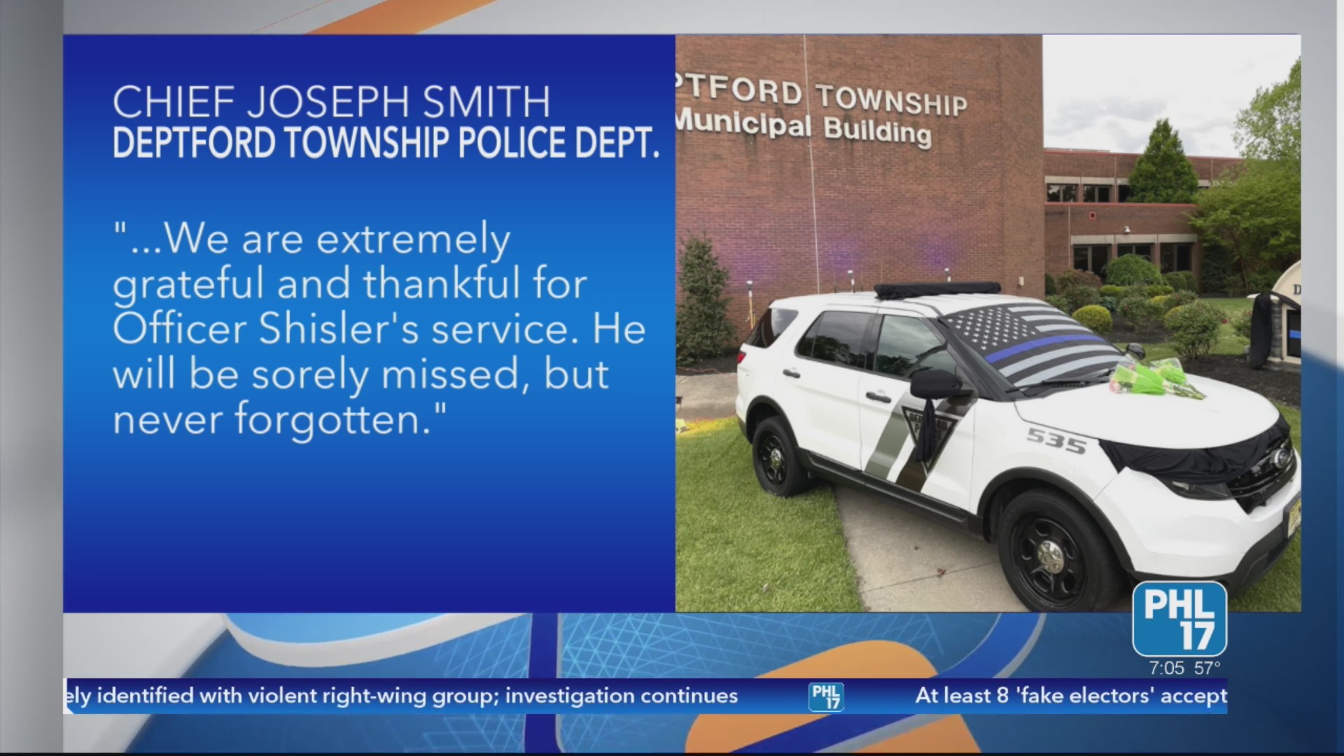 Deptford Police Officer dies after sustaining gunshot wound in line of ...